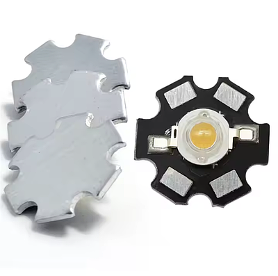 Потужні світлодіоди 3W 6500K 3.4 V 280Lm Біле світло - на тепловідводі ...