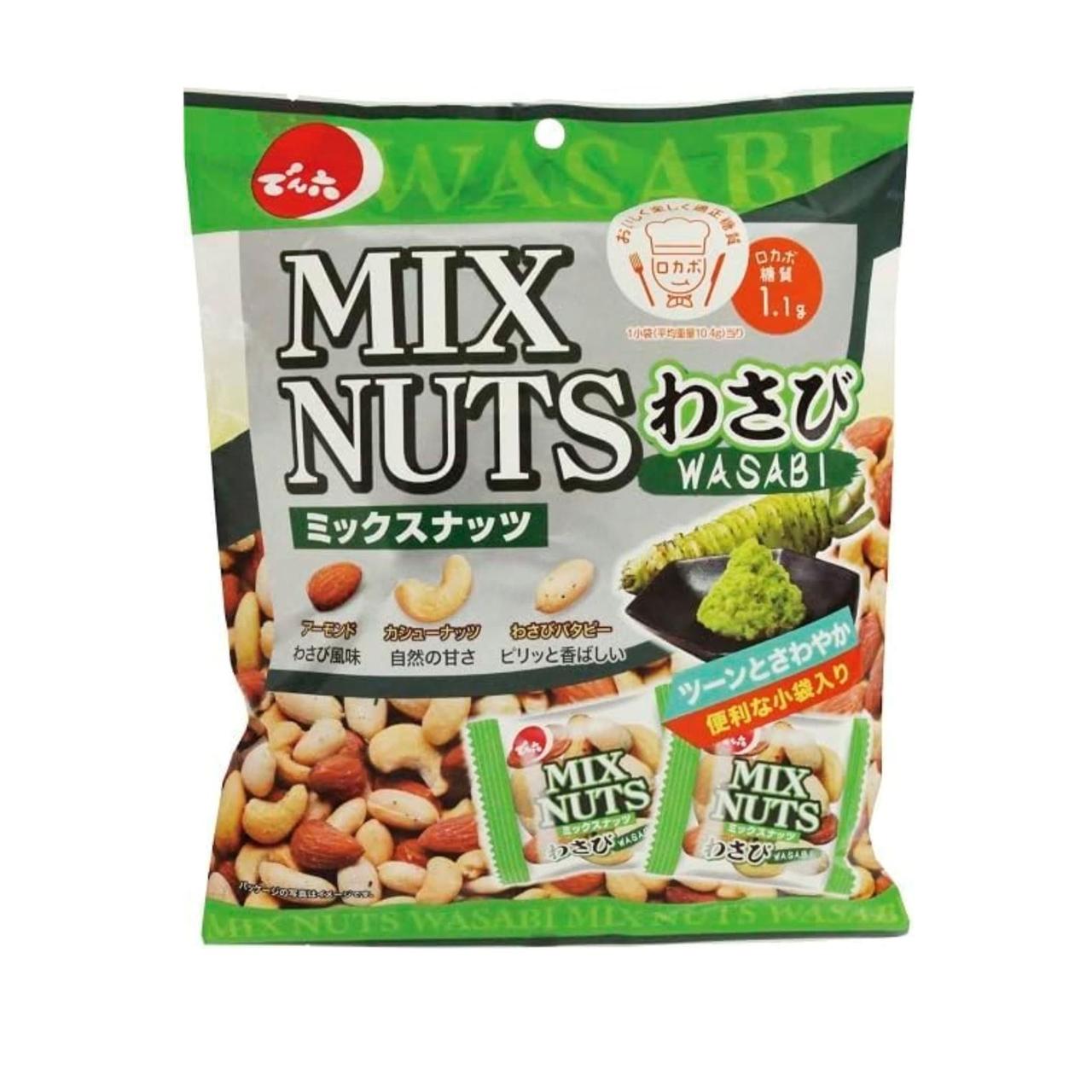 DENROKU Mixed Nuts Wasabi суміш горіхів з васабі, 108 гр Японія (ID ...