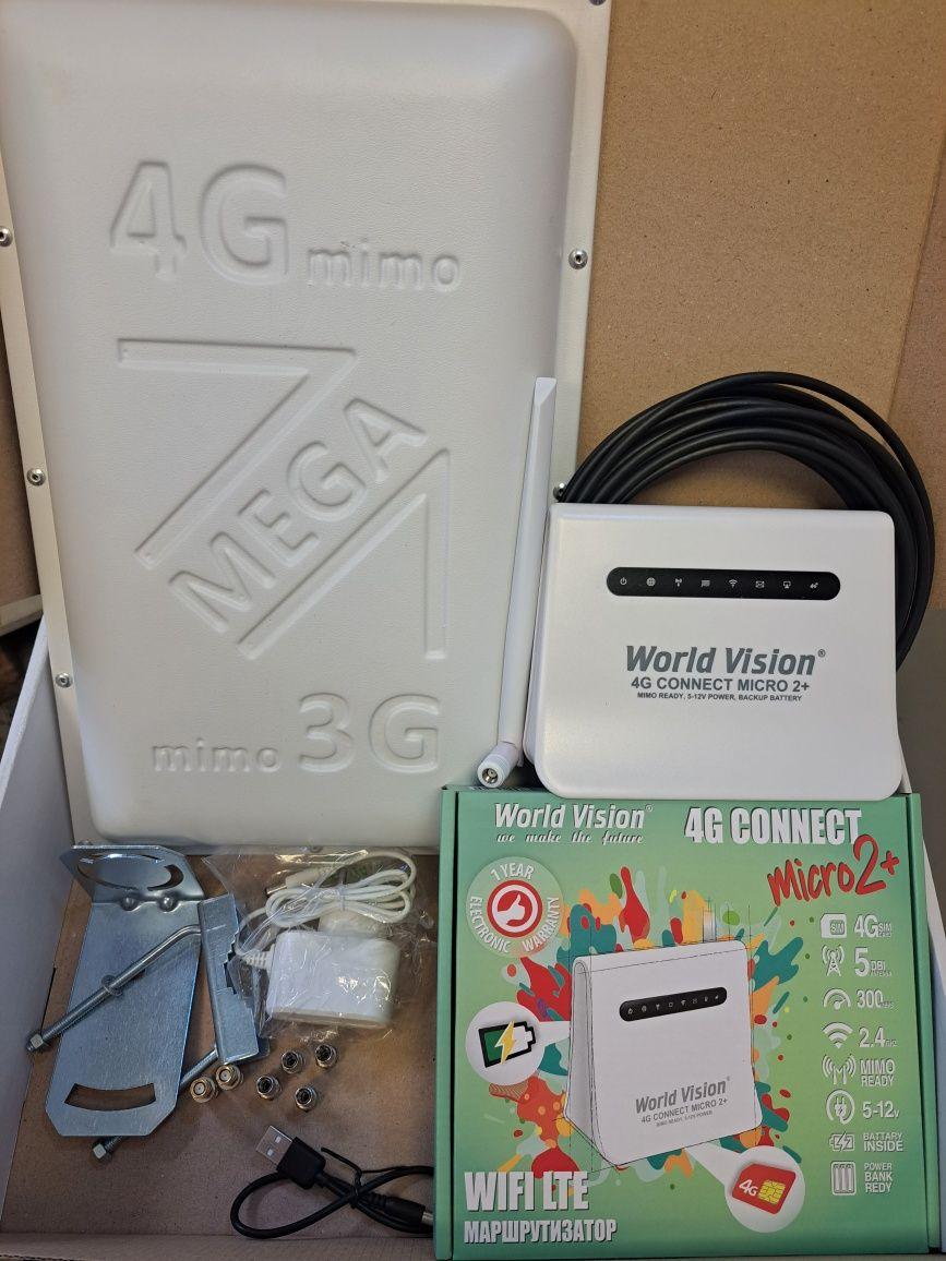 Комплект мобільного 4g інтернету роутер World Vision,антена Мімо Mega (ID#2564177152), ціна ...
