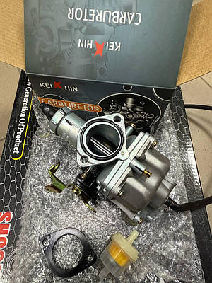 Карбюратор PZ30 Keihin Оригінал + трос подвійний, з прискорювальним насосом Lifan/Forte/Viper ...