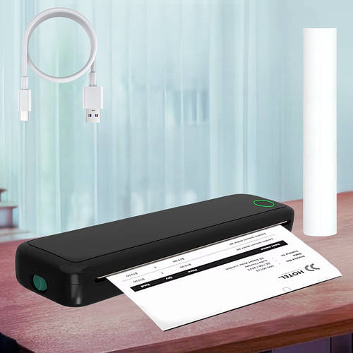 Термопринтер портативний Mini А4 Printer бездротовий дорожній Bluetooth ...