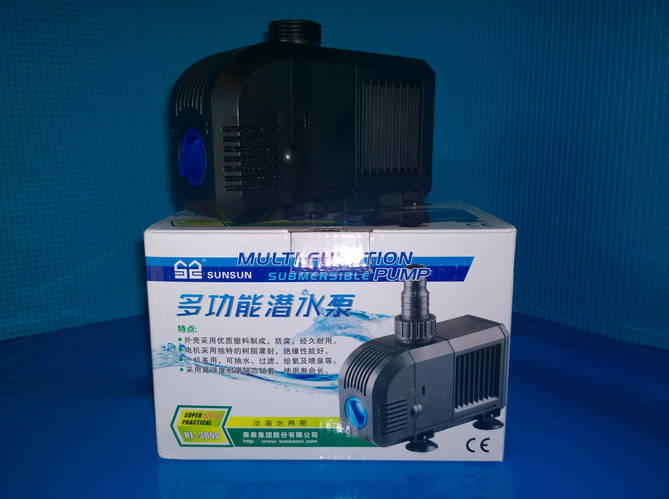 Фонтанный насос SUNSUN HJ-6000, 5м, 6800l/h, 100W, с регулировкой ...