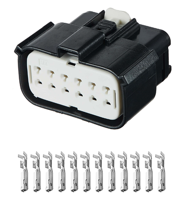 Автомобільний роз'єм герметичний гніздовий 15-ти контактний 2-85262-1 зворотна частина 41336 ...