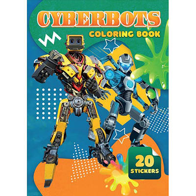 Дитяча розмальовка Cyberbots А06012501, 20 наліпок А4 (ID#2566640791 ...
