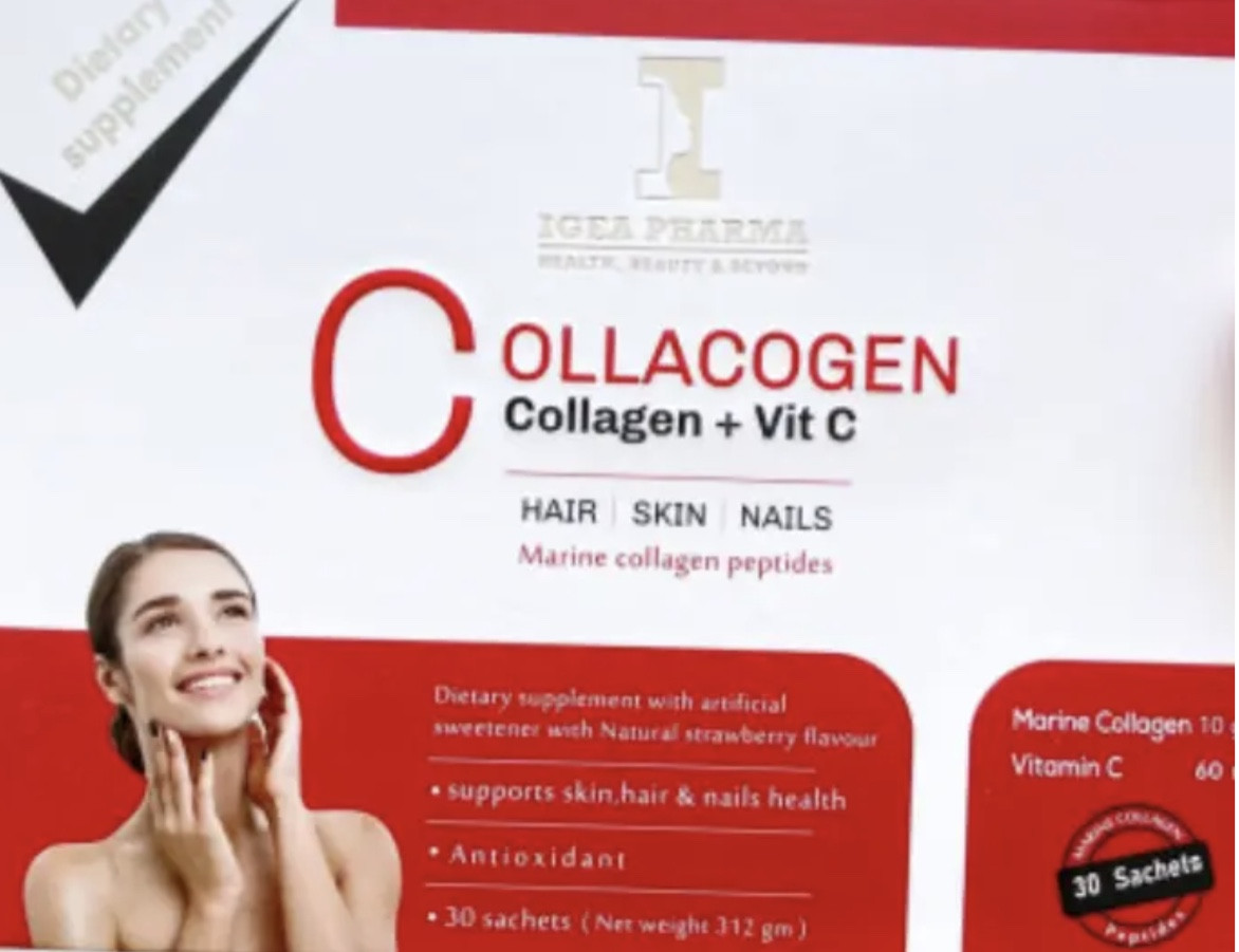Collacogen + Vit C Морський колаген і Вітамін C ( смак полуниця) для ...