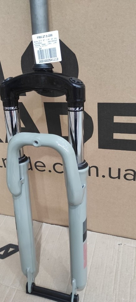 Вилка 27.5" ST 1-1/8" AM disc шток-200мм серо-красный (Pantone 7539C ...