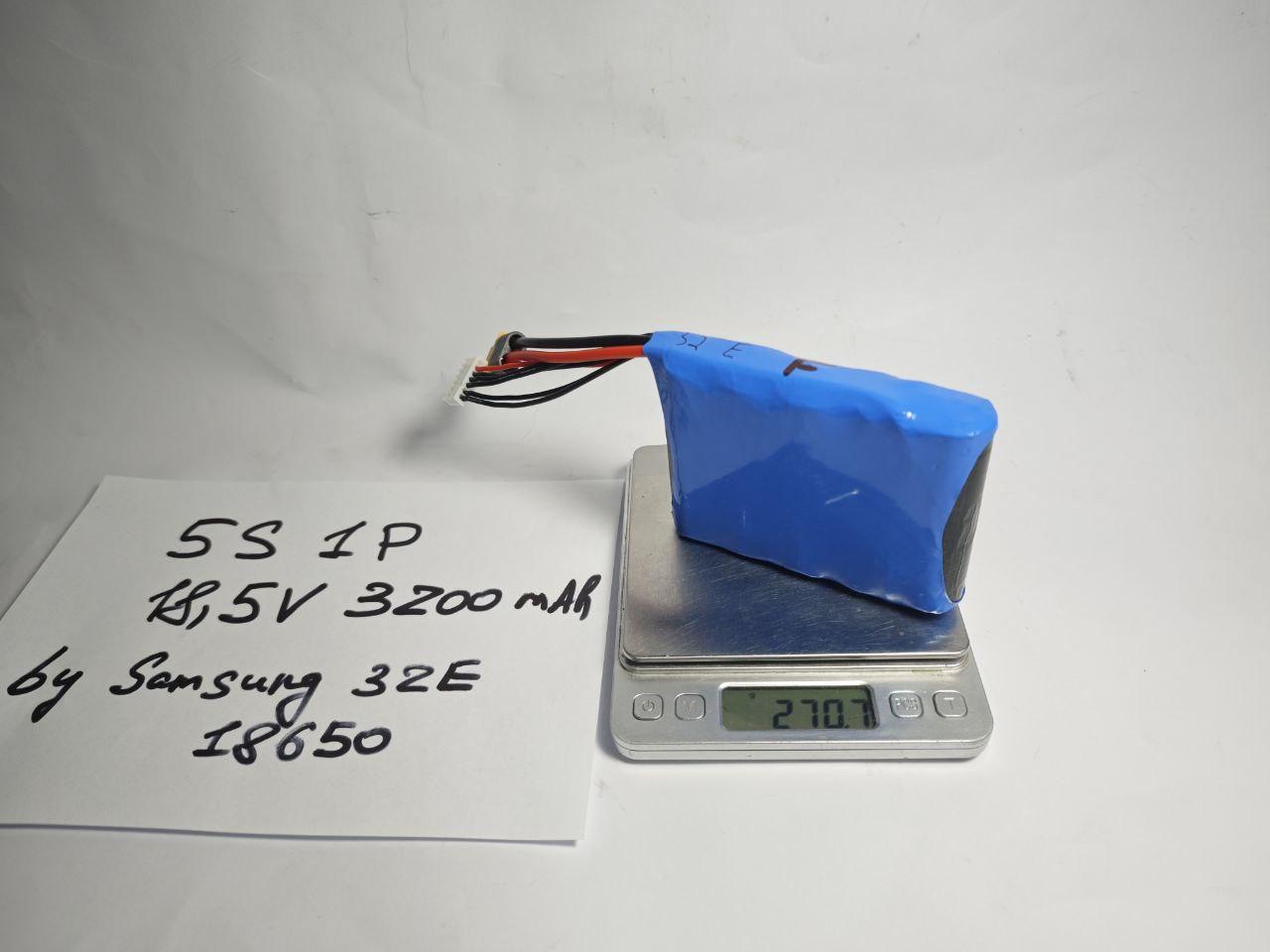 Акумулятор 5S 1P 18,5V 3200 mAh з елементів 18650 Samsung 32E (ID#2570038539), ціна: 900 ...
