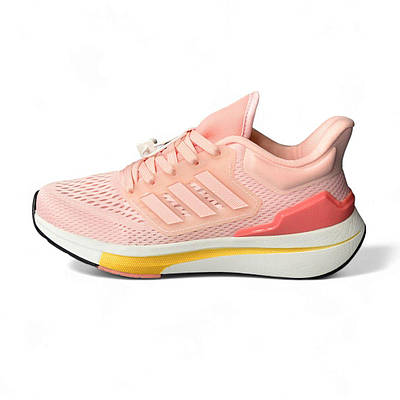 Кроссовки мужские ADIDAS жіночі. EQ 21 RUN Білі з чорним та ...