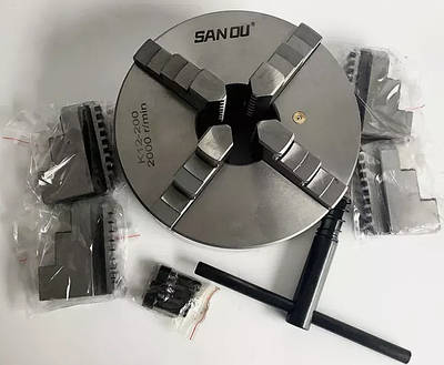 Патрон токарний Sanou K72-125 4х кулачковий з незалежними кулачками ...