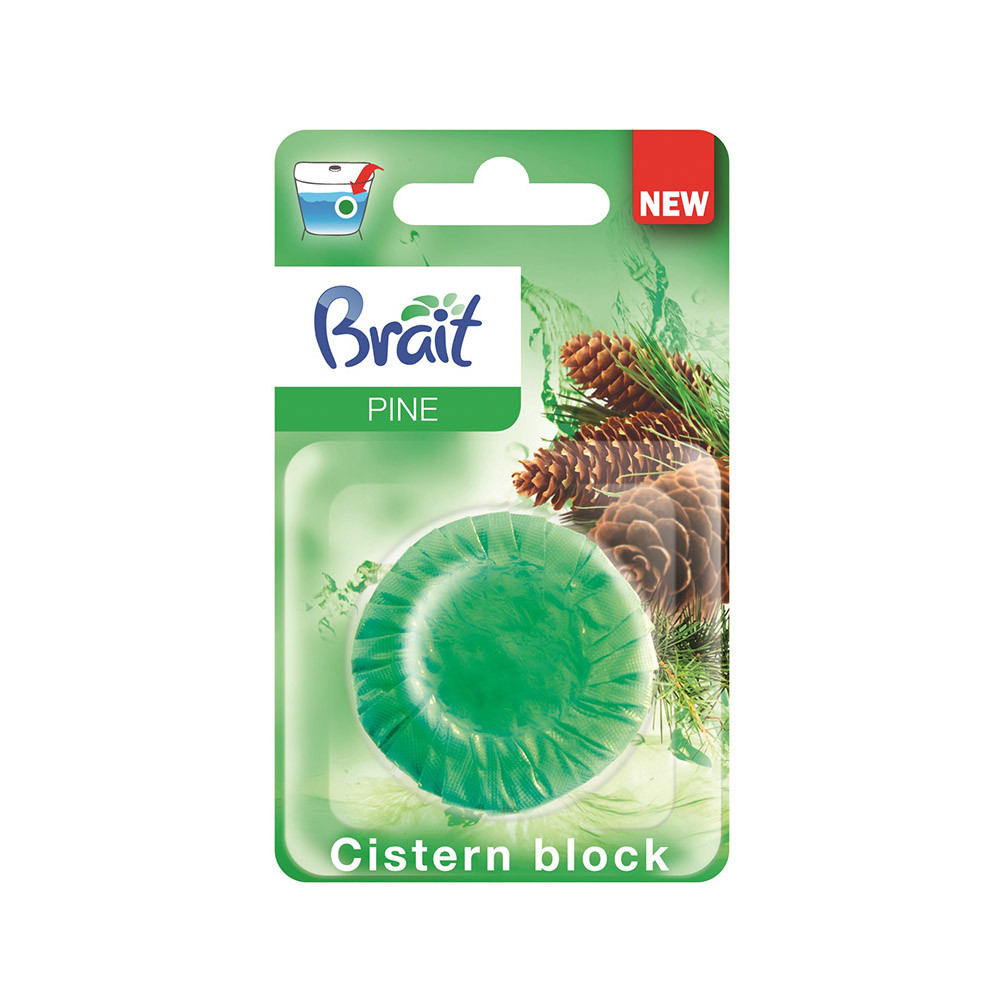 Таблетка Brait в бачок 50 г хвоя, цена: 33 ₴, купить на Prom.ua