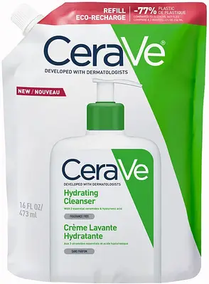 Очищувальна зволожувальна емульсія CeraVe для нормальної та сухої шкіри ...