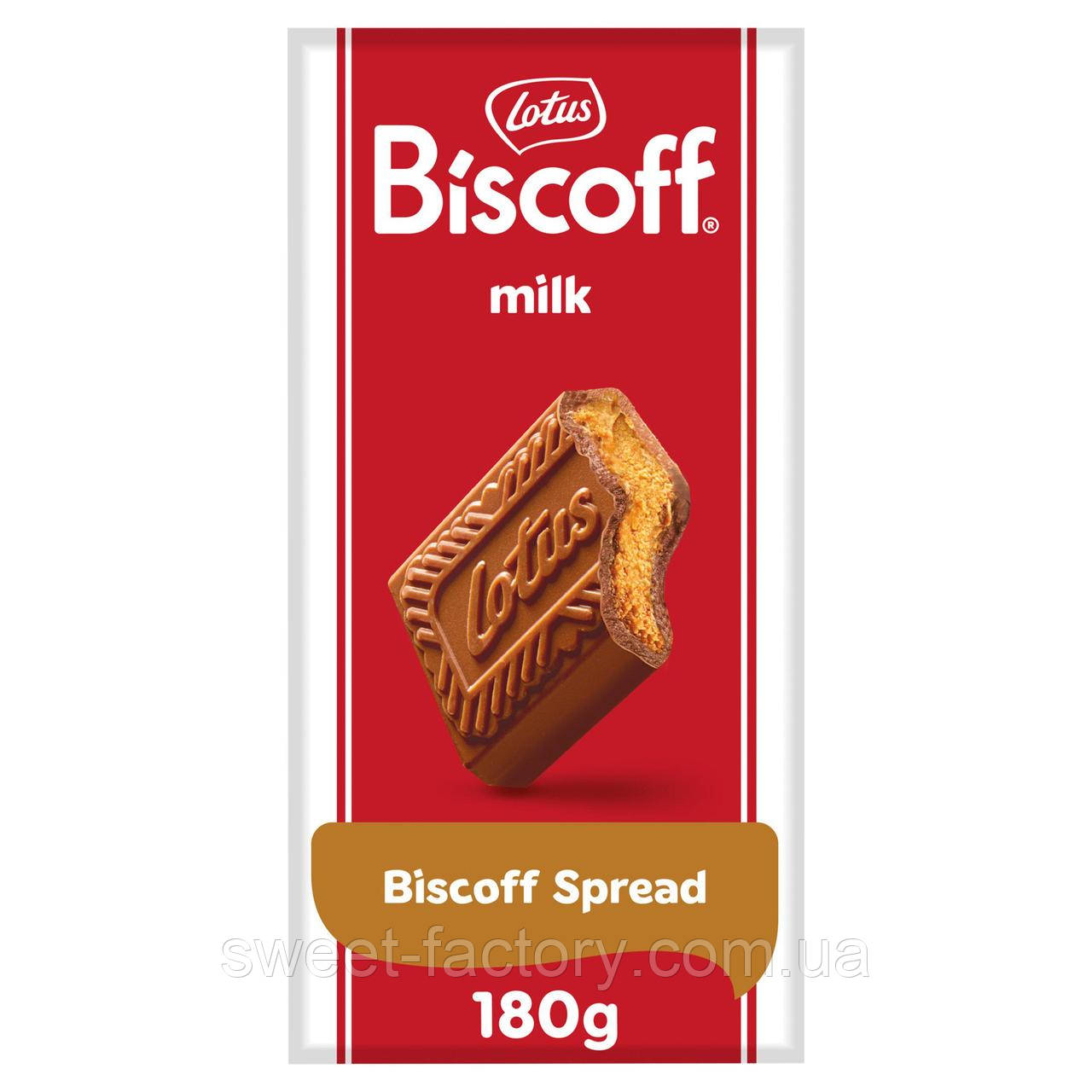 Шоколад Lotus Biscoff Spread Milk Chocolade 180g, ціна: 374 ₴, купити ...
