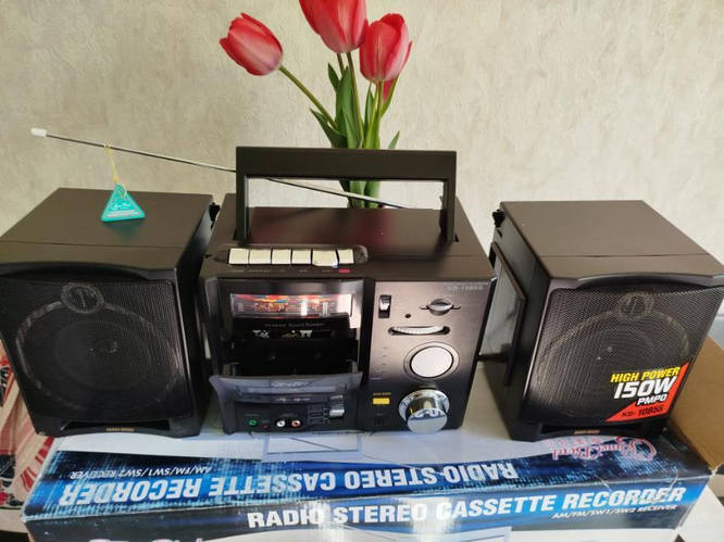 Магнитофон НОВЫЙ кассетний, FM приемник + AUX вставка. РАСПРОДАЖА со ...