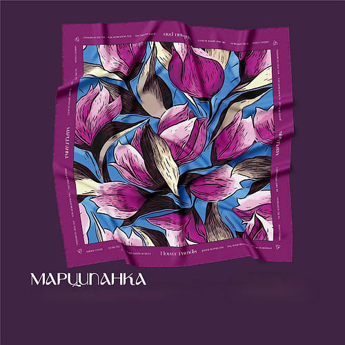 Хустка шовкова авторська Квітковий рай Id 2577464045 ціна 2200 ₴ купити на Prom Ua