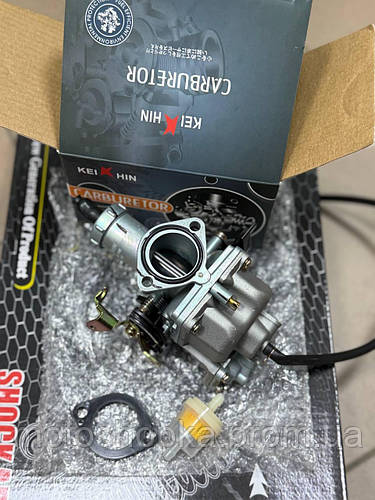 Карбюратор PZ30 Keihin Оригінал + трос подвійний, з прискорювальним насосом Lifan/Forte/Viper ...