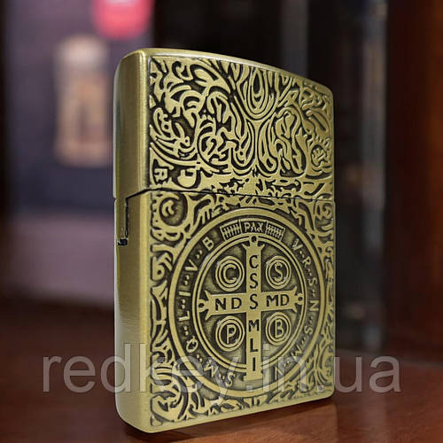 Запальничка газова VRSNSMV SMQLIVB Медальйон Св. Бенедикта в ...