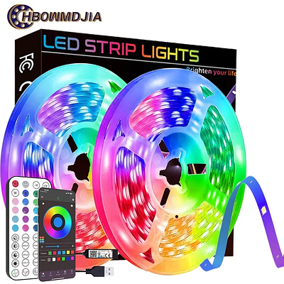 Светодиодная Led лента 20м, Bluetooth, 44 кнопки USB, цвет RGB 5050 ...