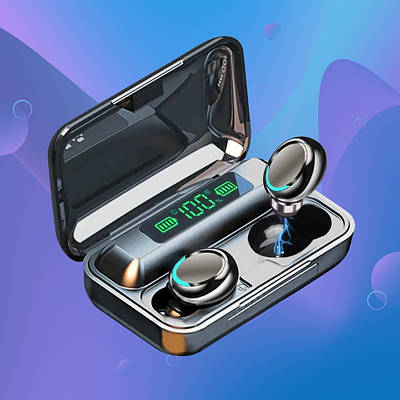 Бездротові TWS F9 навушники із зарядним кейсом і Bluetooth 5.1, ціна ...