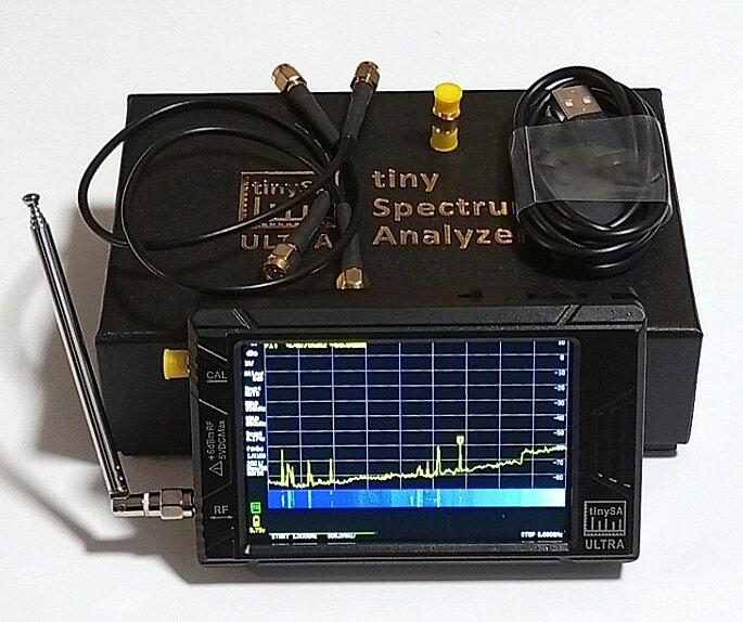 Анализатор спектра частот TinySA ULTRA 4"дисплей, 100 кГц - 6 ГГц, ZS ...