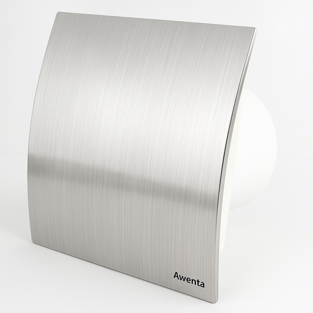 Витяжний безшумний вентилятор з таймером Awenta KWS Silver 100 Т Silver: продаж, ціна у Києві ...