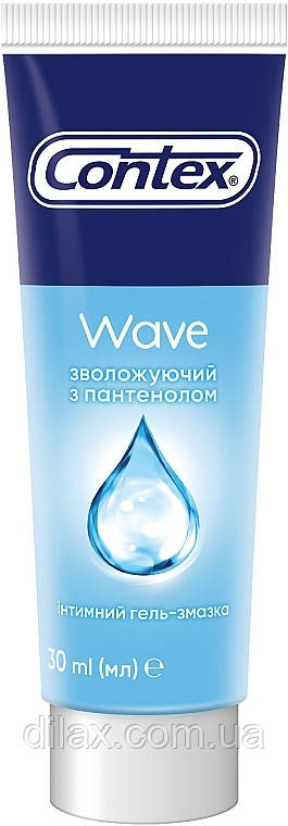 Интимный гель смазка увлажняющий с пантенолом (лубрикант) - Contex Wave 100ml (798996-2), цена ...