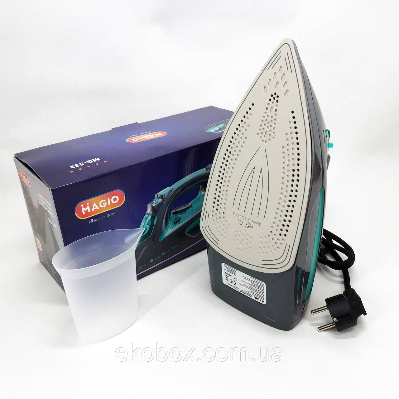 Паровой утюг для одежды от сети Magio MG-533 2600 Вт, Паровой утюг для NV-119 глажки одежды (ID ...