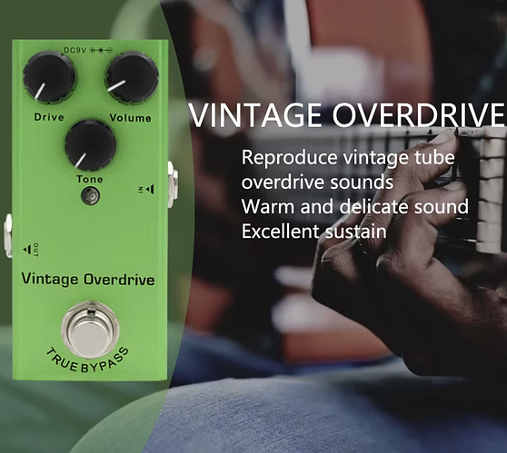 Vintage Overdrive професійна педаль ефектів для гітари (ID#2590234585 ...