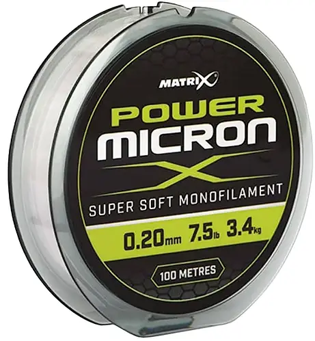 Леска Matrix Power Micron X 100m 0.09mm 2.0lb/0.9kg, ціна: 262 ...