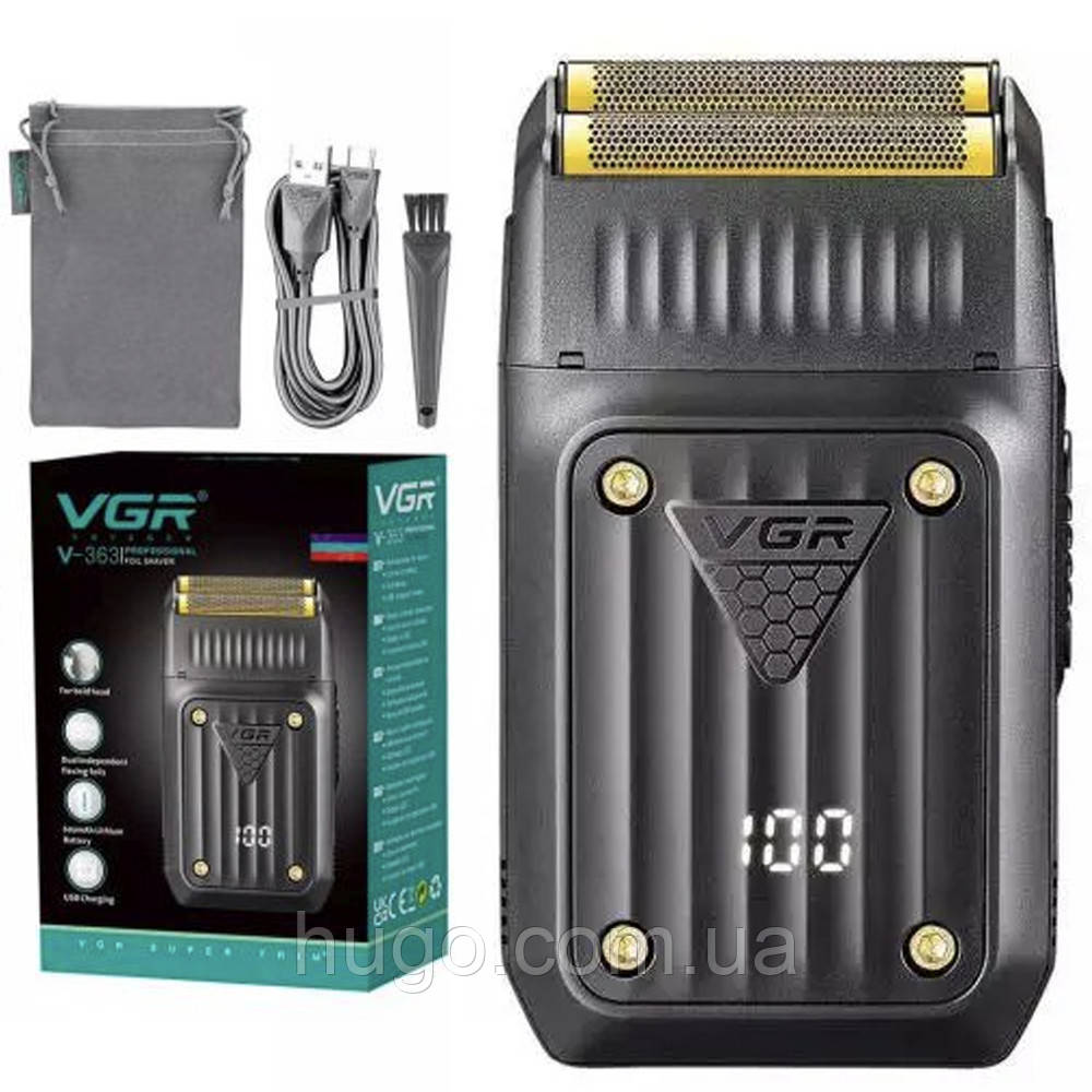 Мини-бритва VGR V-363 / Аккумуляторная машинка для бритья / Мужская ...