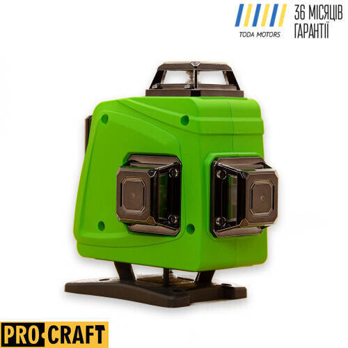 Лазерний рівень Procraft LE-4G (3D нівелір, Зелений промінь до 40м, 16 ліній) (ID#2591174494 ...