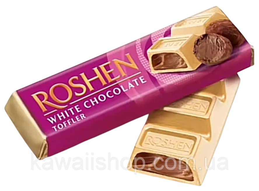 Батон з білого карамельного шоколаду з трюфельною начинкою 43 гр х 30 ...