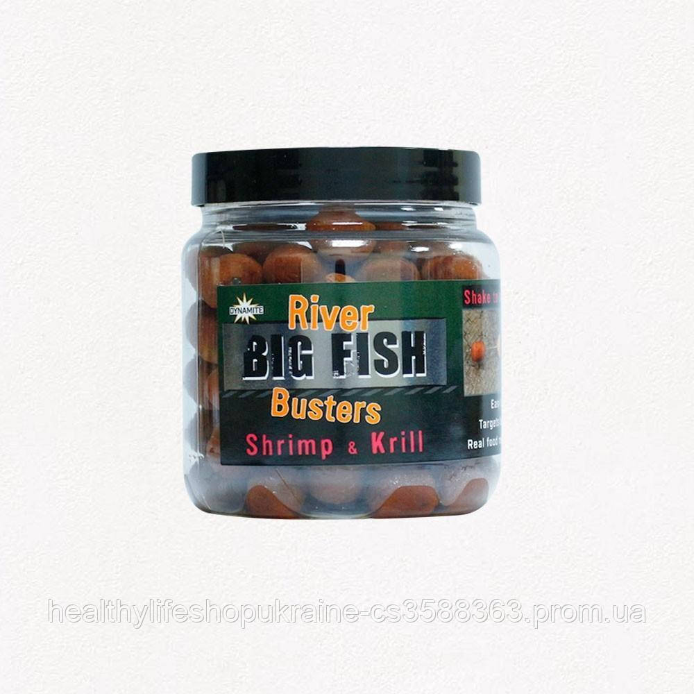 М'який насадковий пелетс (хукбейт) Dynamite Baits Big Fish River Hookbaits Shrimp & Krill ...