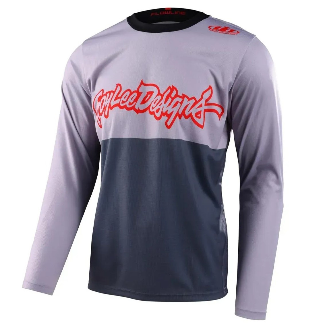 Велоджерсі TLD Flowline LS Jersey Scripter Charcoal S Troy Lee Designs ...