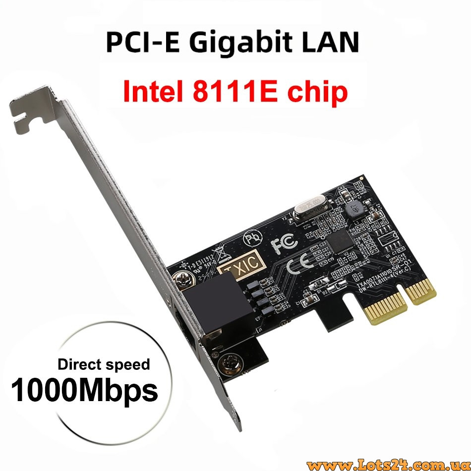 Мережева карта PCI-E Dynamode Gigabit Lan NC-GbLan-PCIE Realtek ...
