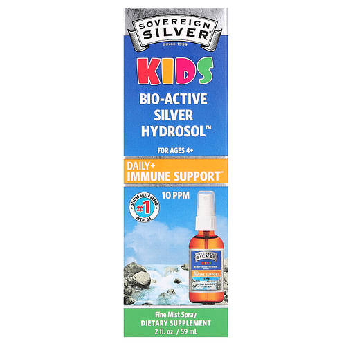 Sovereign Silver, Bio-Active Silver Hydrosol, Ages 4+, Daily Immune ...