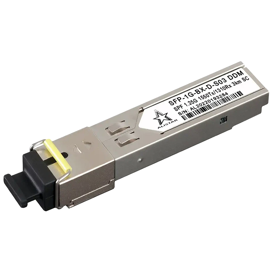 Модуль (ALISTAR SFP-1G-BX-D-S03 SFP 1G 1SM WDM SC 3KM TX1550/RX1310nm DDM) (ID#2595828946), цена ...