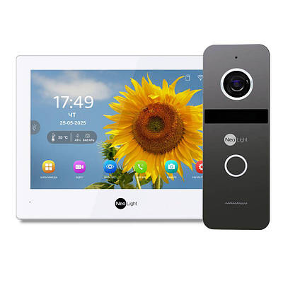 Комплект Neolight ALPHA Hybrid HD KIT Graphite: гибридный видеодомофон ...