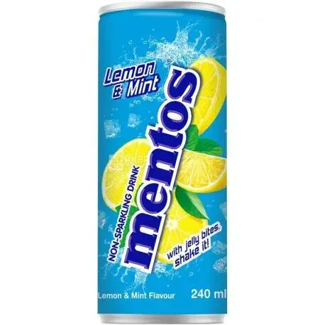 Mentos Lemon & Mint Flavour 240мл (Лимон - м'ята) напій негаз.з/б/24шт ...