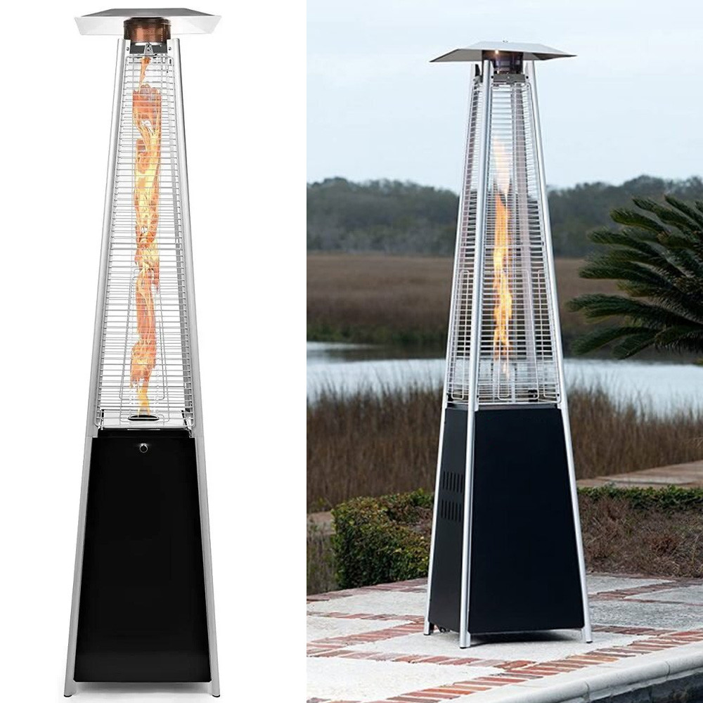 Уличный обогреватель пирамида (газовый) 13 кВт/ч, 225см, WCG PH-3B / Газовый нагреватель для ...