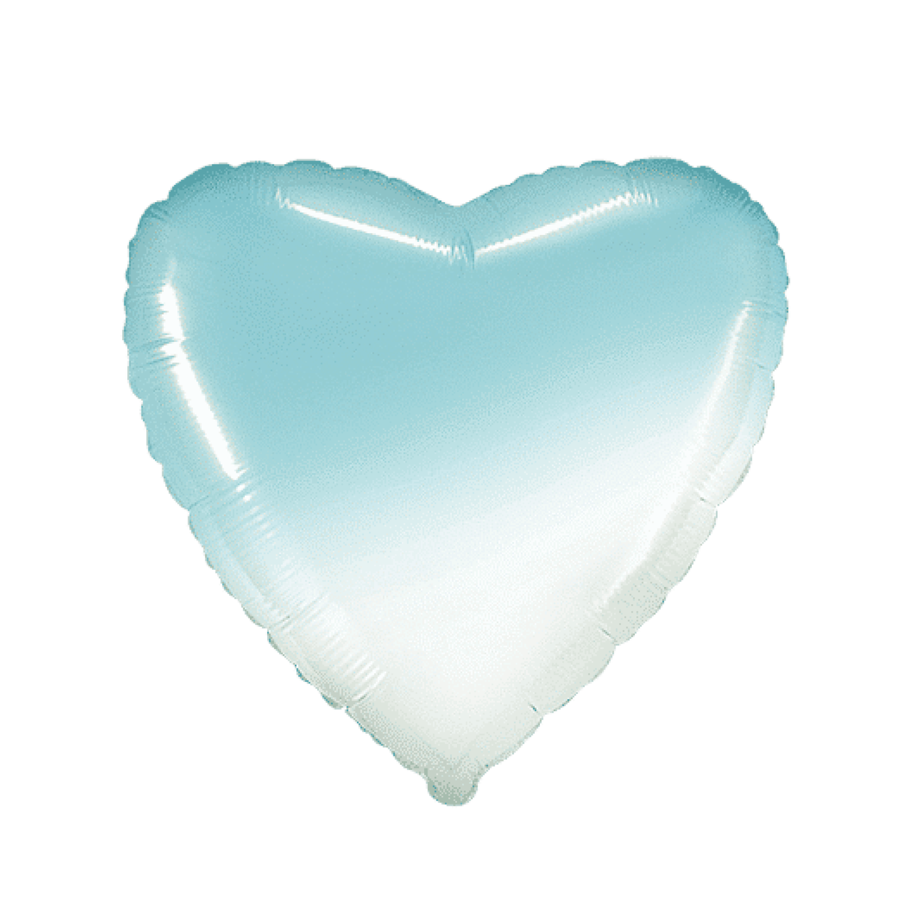 18" FLEXMETAL-ФМ 018 СЕРЦЕ Омбре Біло-Блакитне | Baby Gradient Blue ...