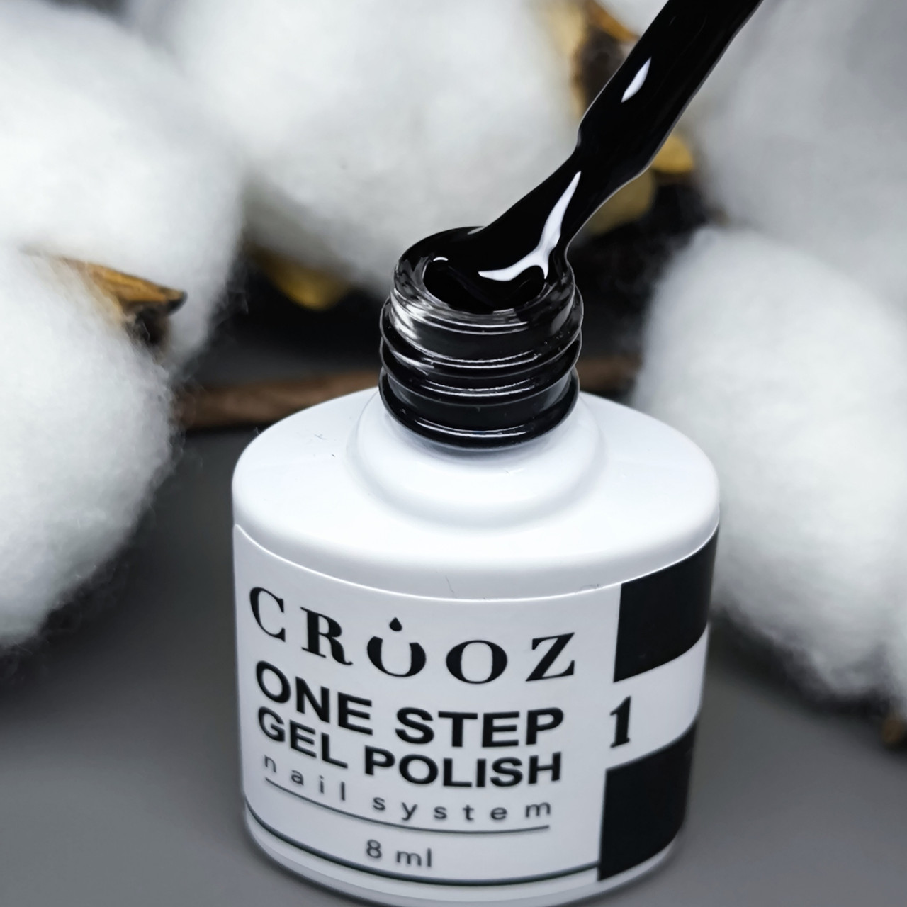 Однофазный гель лак Crooz One Step Gel Polish №01 (черный) 8мл: продажа ...