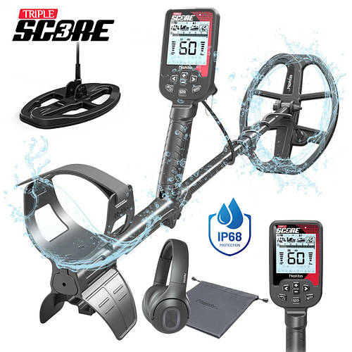 Металошукач Nokta Triple Score 3 PRO Pack. Котушки: SC30,SC24! + Навушники! Мультичастота та ...