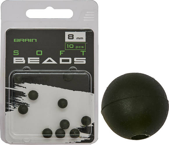 Бусинка Brain Soft Beads 8mm (10 шт/уп) Green SGXA-CA01-8, цена: 48.50 ...
