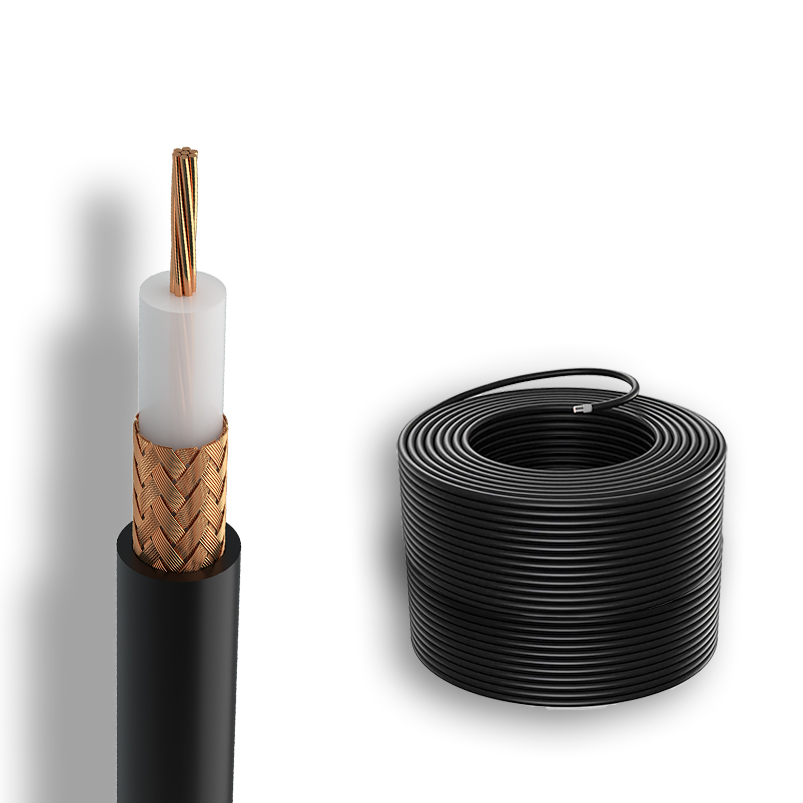 RG-213/U Cупергнучкий коаксіальний багатожильний кабель (ціна за бухту 200м), Тайвань, цена ...