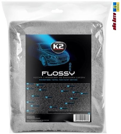 Полотенце для сушки авто из микрофибры 90x60см К2 Flossy Pro D0220 ...