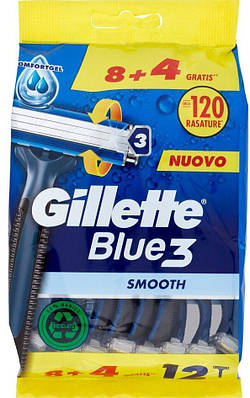 Станки для бритья Gillette BLUE 3 SMOOTH 6 шт, цена: 141 ₴, купить на ...