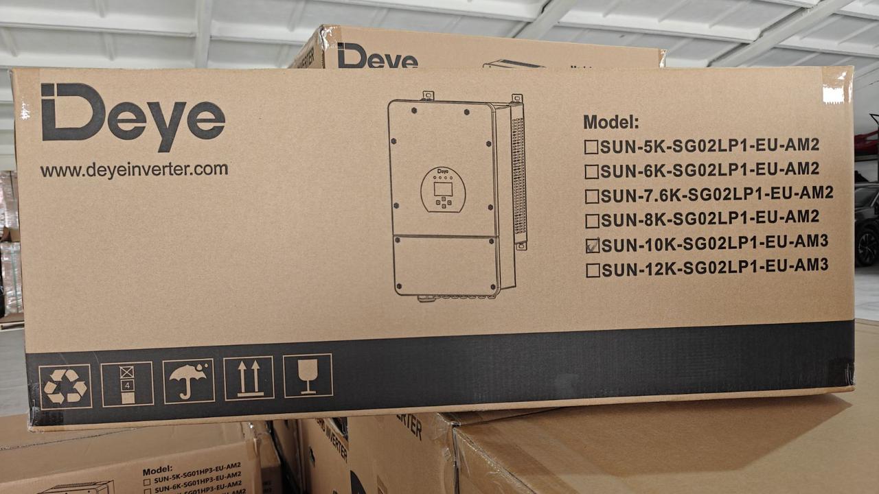 Інвертор Deye SUN-10K-SG02LP1-EU-AM3 Гібридний інвертор 1 фаза 10 кВт Сонячний інвертор Інвертор ...