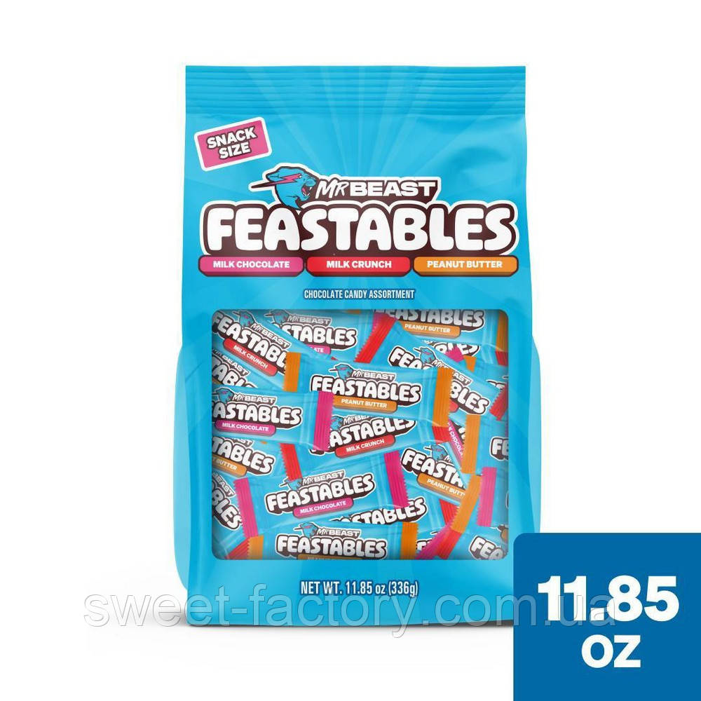 Шоколадные конфеты Feastables Mr Beast Chocolate Candy Assortment 336g ...