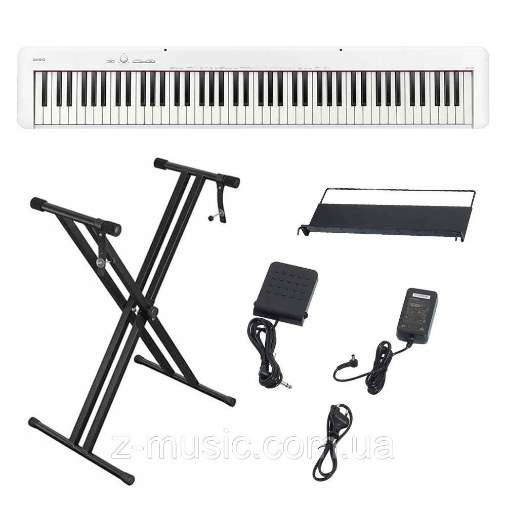 Цифрове піаніно Casio CDP-S110 WEC7 White (стійка, блок живлення ...