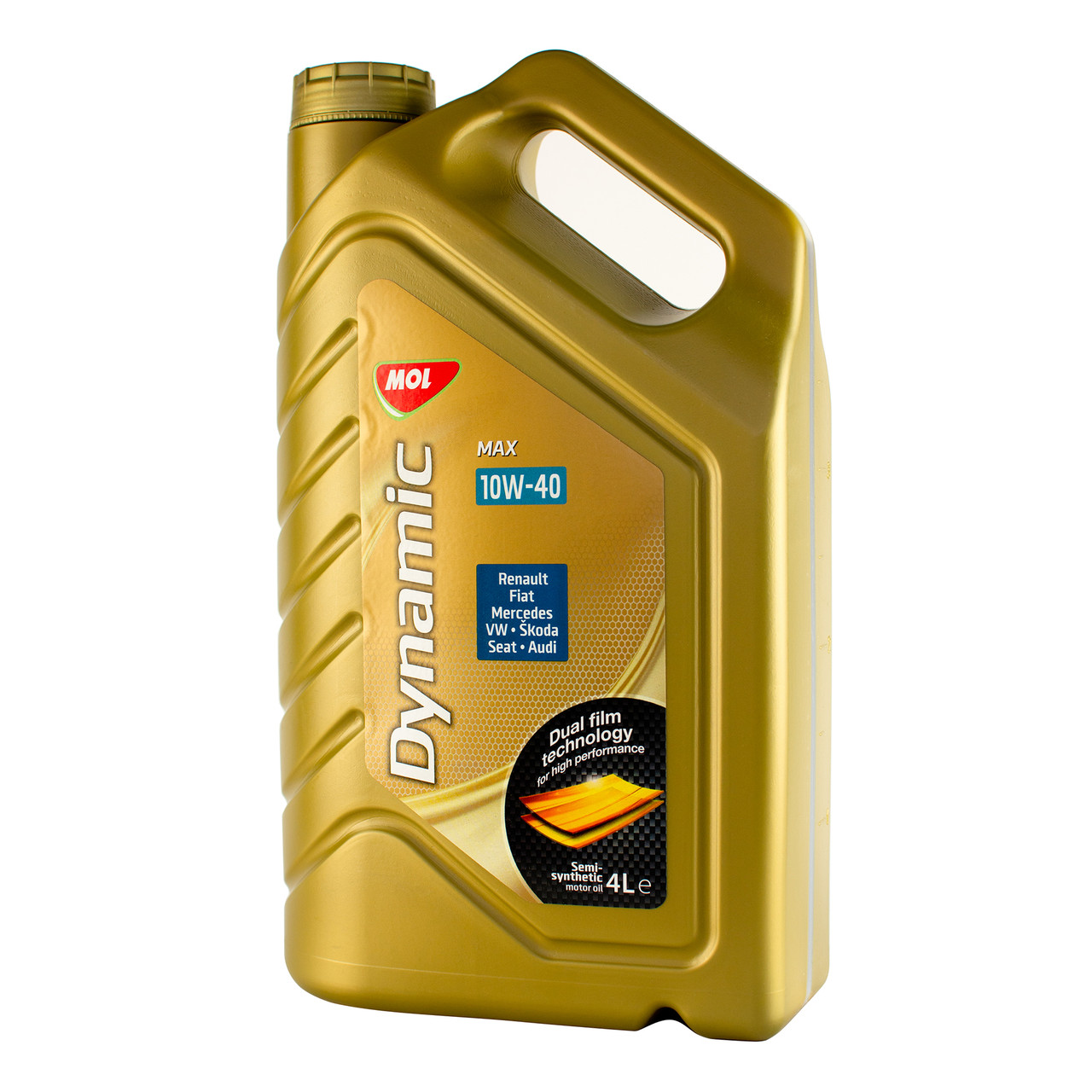 Олива моторна MOL Dynamic Max 10W-40 4л, ціна: 818.40 ₴, купити на Prom.ua